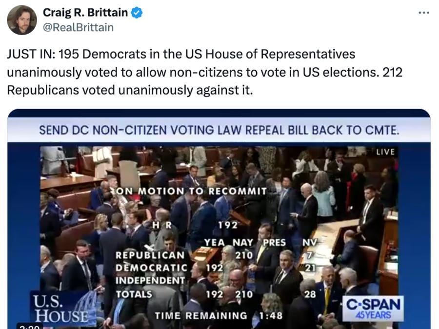 Fact Check: House Democrats Did NOT Vote To Allow Noncitizens To Vote ...