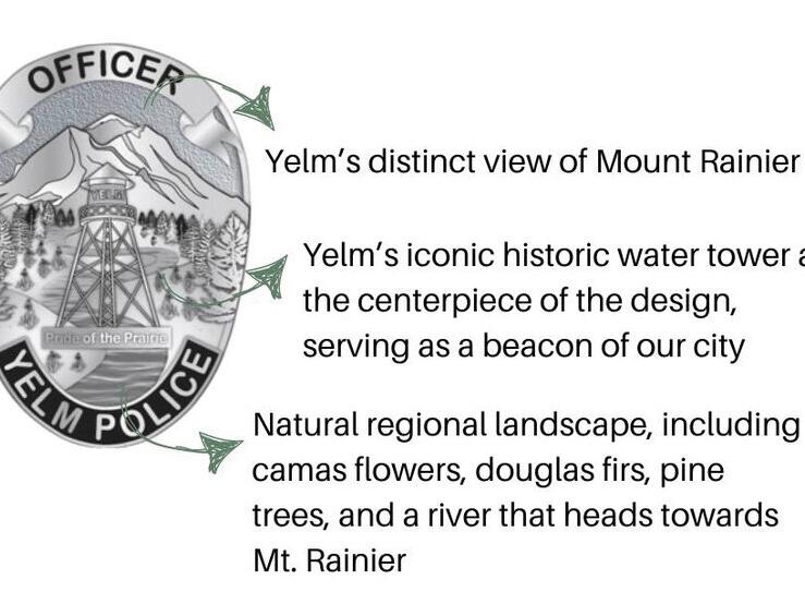 Yelm police introduce new badges By The Nisqually Valley News Staff