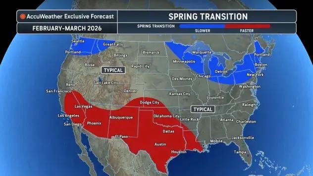 AccuWeather Releases 2026 U.S. Spring Forecast: Winter Lingers in the ...