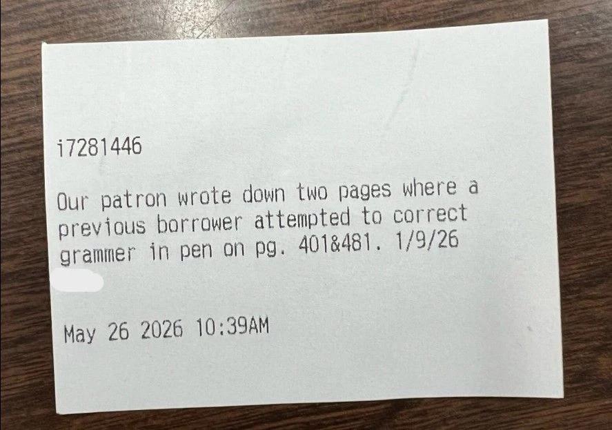 Hilarious Note Discovered in Hudson Valley Library Book - NewsBreak