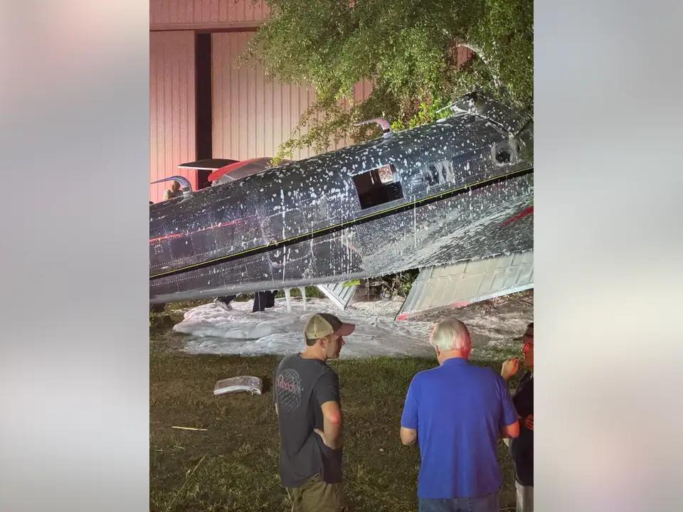 Vintage 1936 Lockheed plane crashes into tree near Jackson; 3 injured