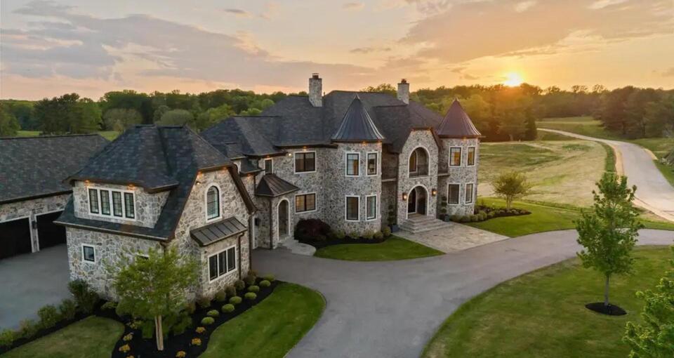 Tour this 12,000 Sq. Ft. Modern Stone-Clad Mansion in Baltimore County ...