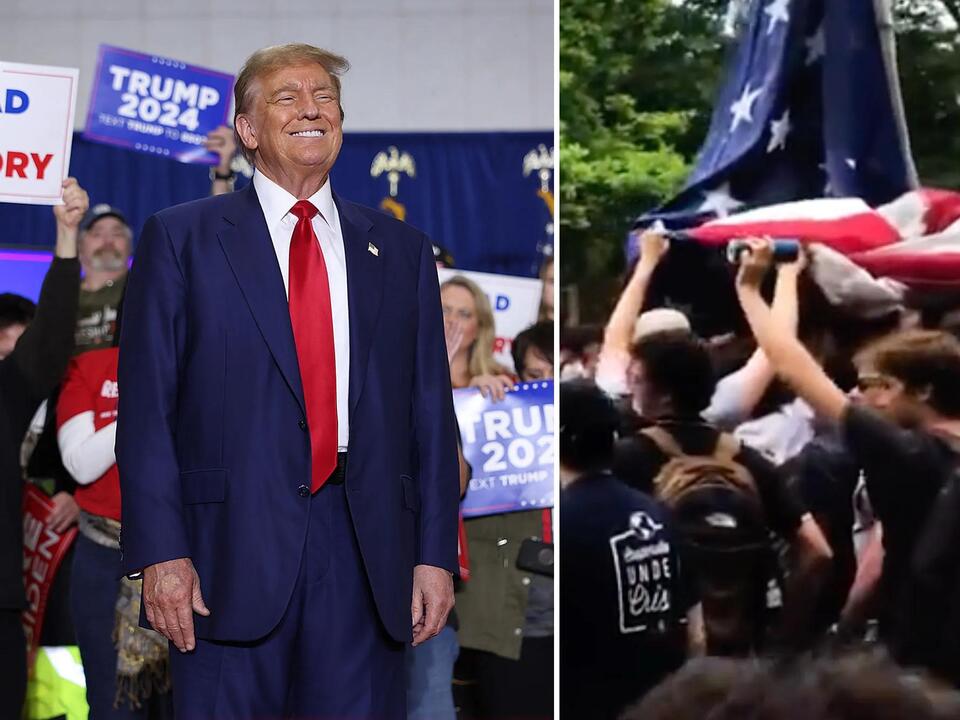 Trump releases ad heralding UNC frat bros who defended American flag ...