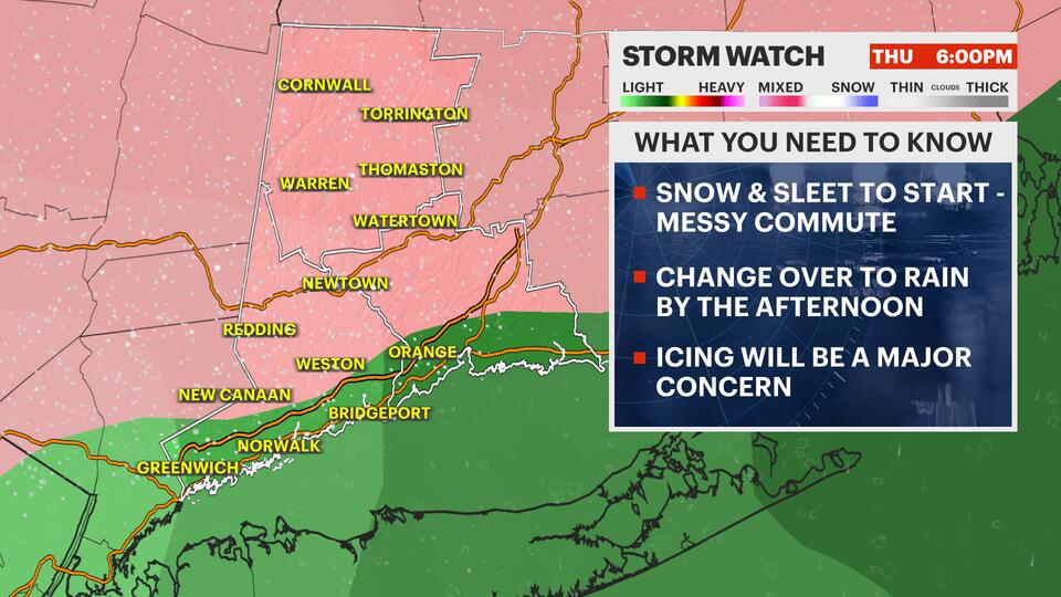 STORM WATCH: Pleasant Tuesday; wintry mix arrives Thursday - NewsBreak