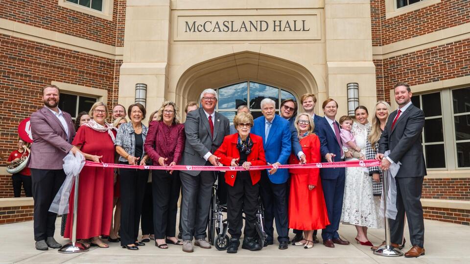 OU dedicates new residence hall to McCasland family following $10 ...