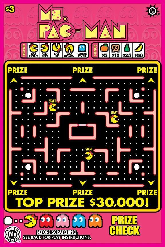 Ms.PAC-MAN Scratch-Off Among Four New Maryland Lottery Tickets - NewsBreak