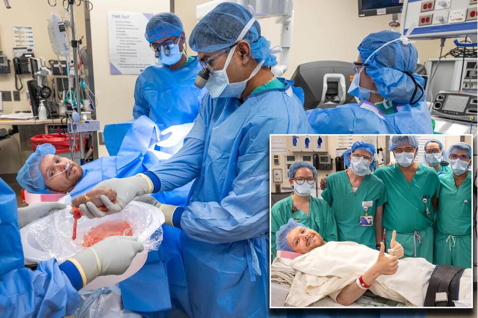 Hospital patient, 28, undergoes kidney transplant awake and sees new ...