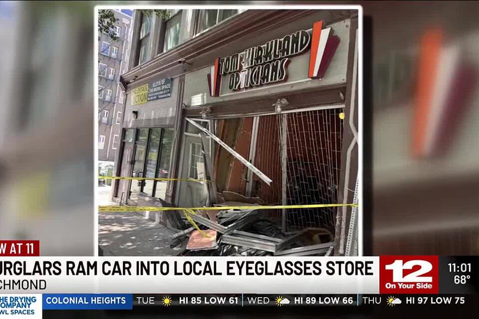 Burglars ram car into Richmond eyeglasses store in attempted robbery ...