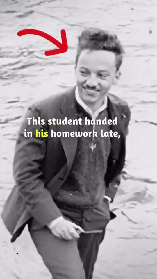 He was late for class and thought he was doing his homework, but he was ...