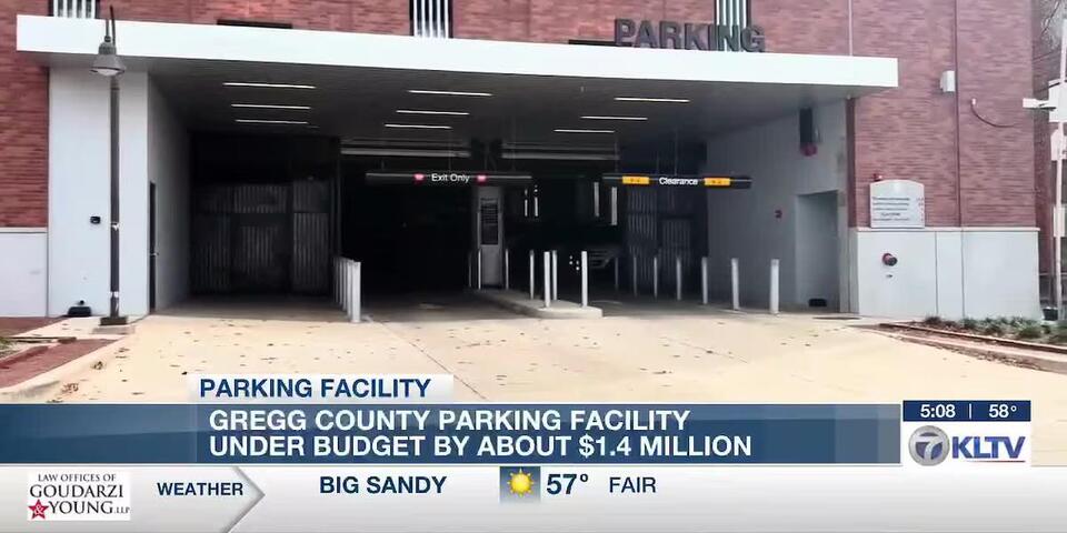 Gregg County courthouse parking facility reported under budget at ...