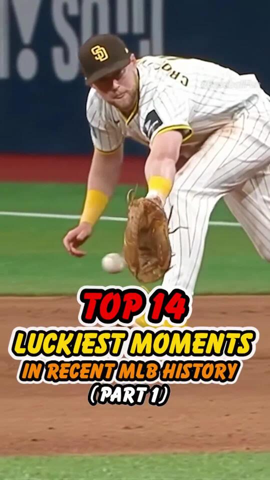 Top 14 Luckiest Moments in recent MLB history Part 1 mlb baseball baseballfun - NewsBreak