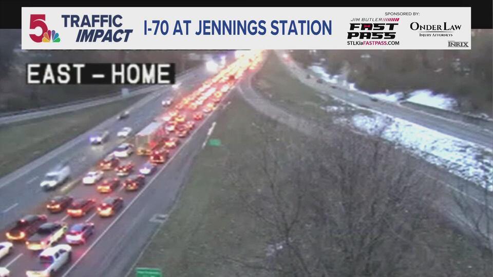 Crash closes eastbound I-70 at Jennings Station Road - NewsBreak