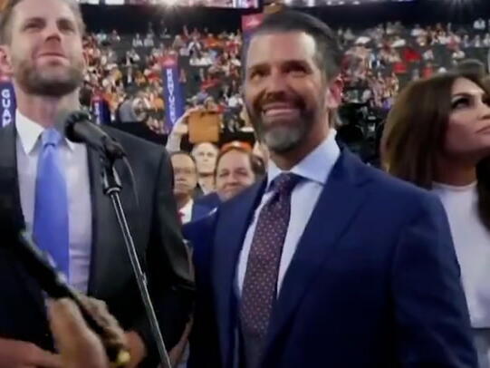 Don Jr gets into testy exchange with MSNBC reporter at RNC: ‘Just get ...