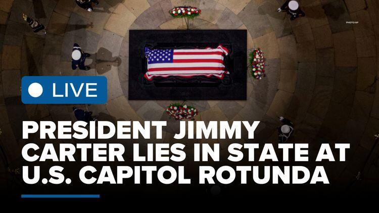 LIVE | Former President Jimmy Carter lies in state at US Capitol ...