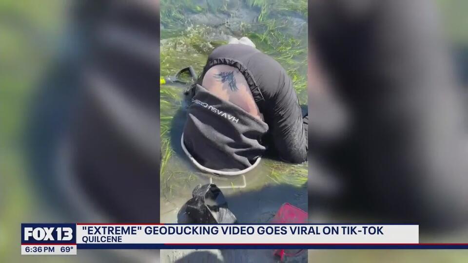 WATCH: TikTok video of woman digging for geoduck in WA goes viral ...