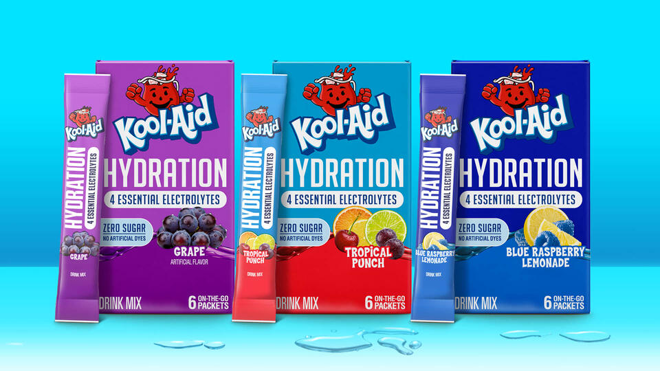 Kool-Aid to launch electrolyte packets with no artificial dyes as part ...