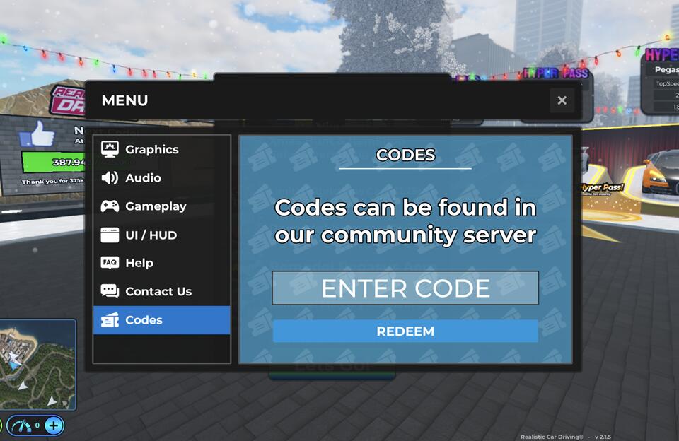 Realistic Car Driving Codes (December 2025) - NewsBreak