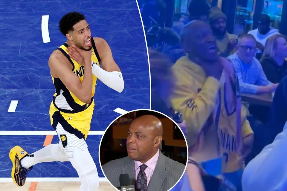 Tyrese Haliburton’s dad shown in wild bar celebration — as Charles ...