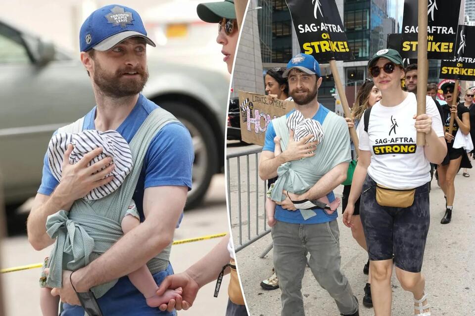 Daniel Radcliffe, girlfriend Erin Darke bring newborn baby to SAG-AFTRA ...