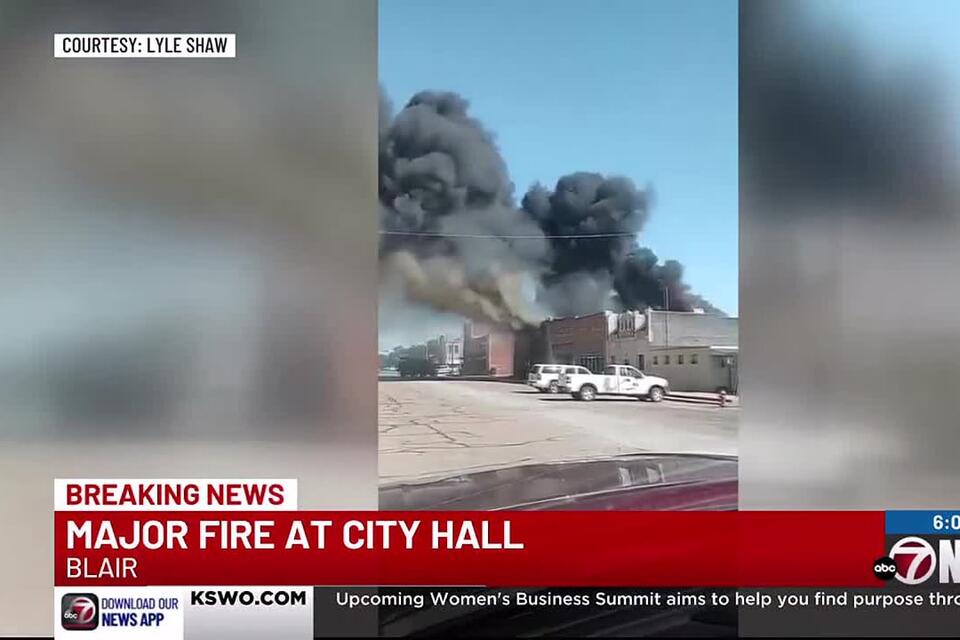 Blair City Hall catches on fire - NewsBreak