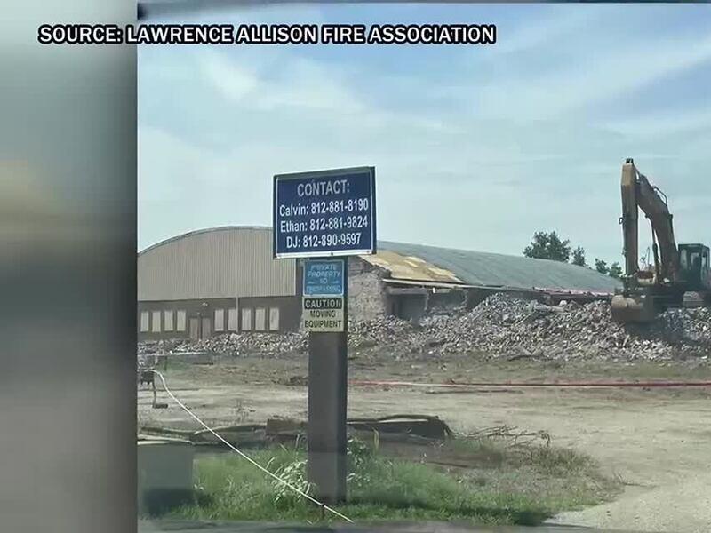 Old Decker School torn down after massive fire