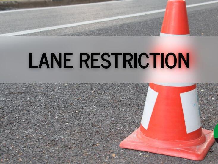 Lane restriction on I-80 eastbound in Union County due to crash