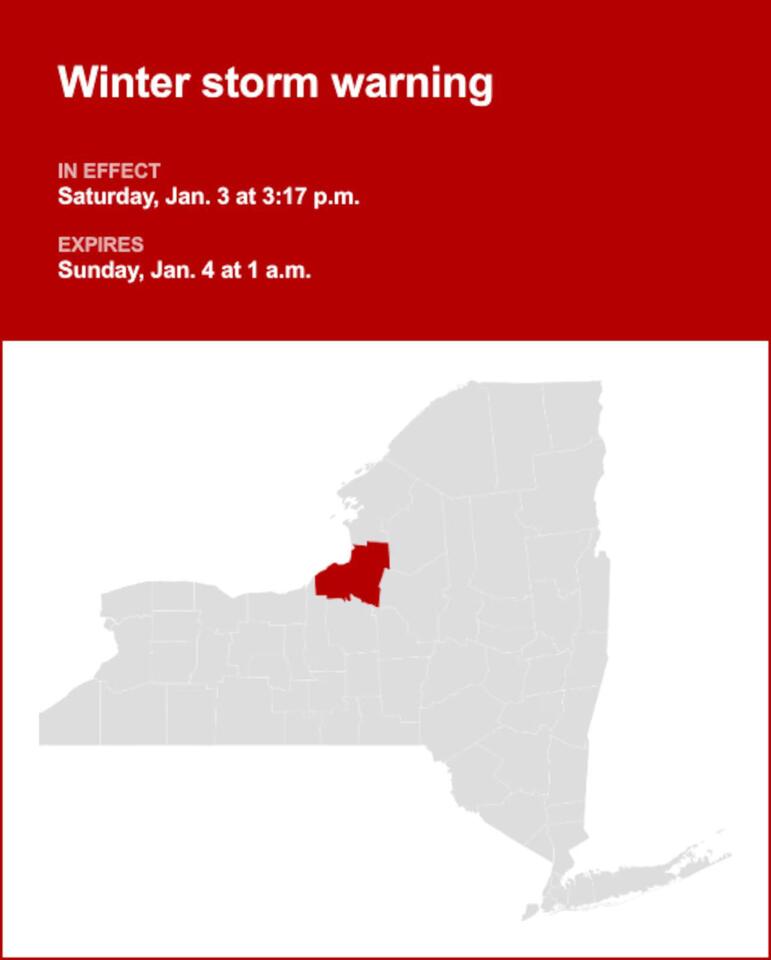 NY weather update: Winter storm warning issued for Oswego County until ...
