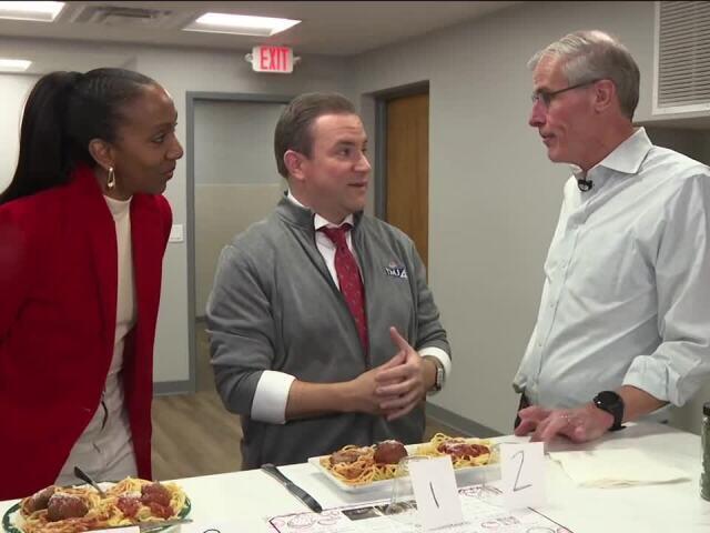 Charles Benson goes head-to-head with Sister Lucy in a meatball taste ...
