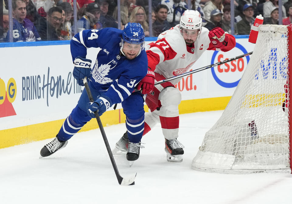 Red Wings' Star Facing Suspension for Head Hit on Maple Leafs Man ...