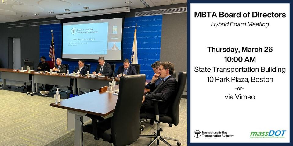 MBTA Board Meeting on March 26 - NewsBreak