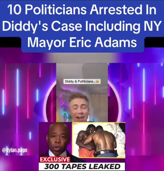 Diddy is connected with politicians! Including Mayor Eric Adam's!😱😱😱 ...