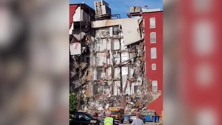 Iowa building collapse — live: Davenport officials stall apartment ...