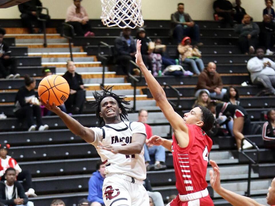 High school basketball: Top-seeded Falcons boys, girls advance to title ...