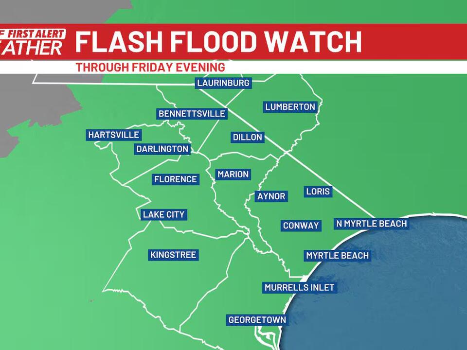 FIRST ALERT: FLOOD WATCH extended through Friday