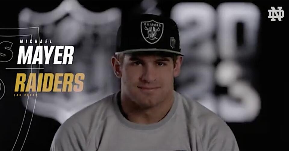 Social Media Reaction: TE Michael Mayer Drafted by the Las Vegas ...