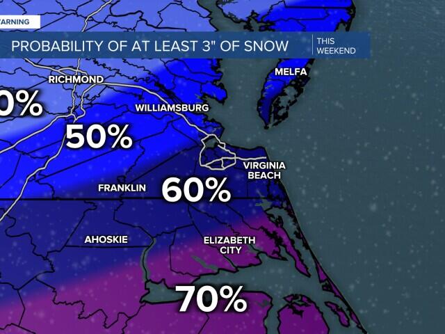 First Warning Forecast: Snow chances increase this weekend - NewsBreak