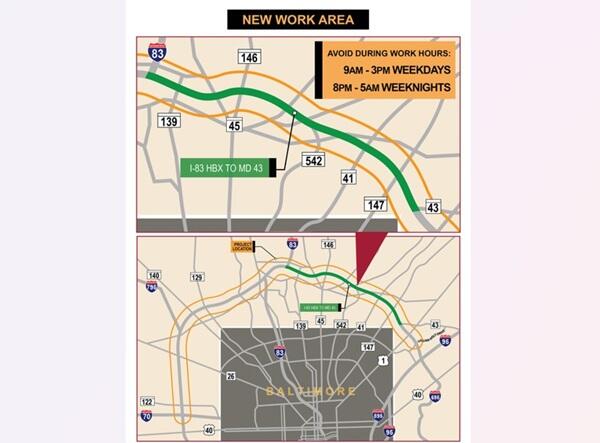Next phase of $184 million I-695 beltway project begins Sunday ...