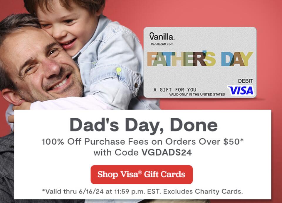 VanillaGift.com: Get 100% off purchase fees on Visa gift cards with ...