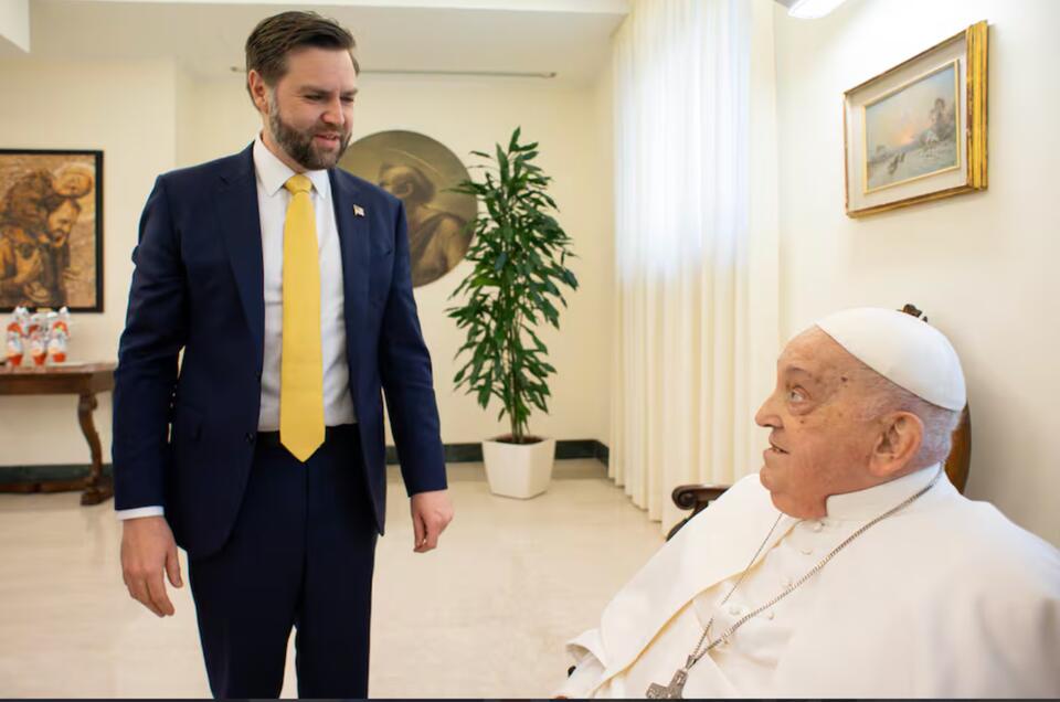 Vice President Vance meets Pope Francis on Easter Sunday, gets ...
