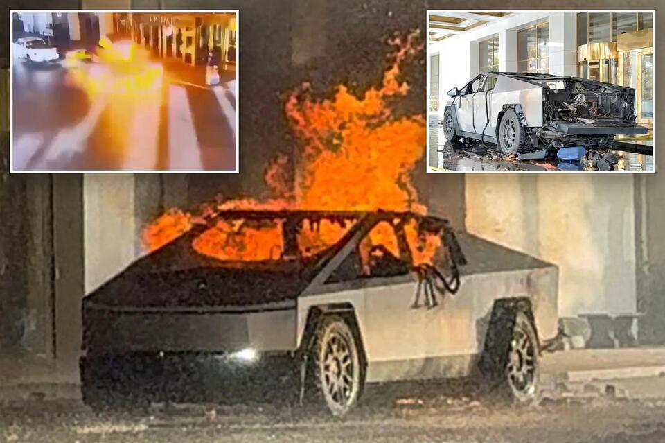 Driver of Tesla Cybertruck killed in explosion outside Trump Las Vegas ...