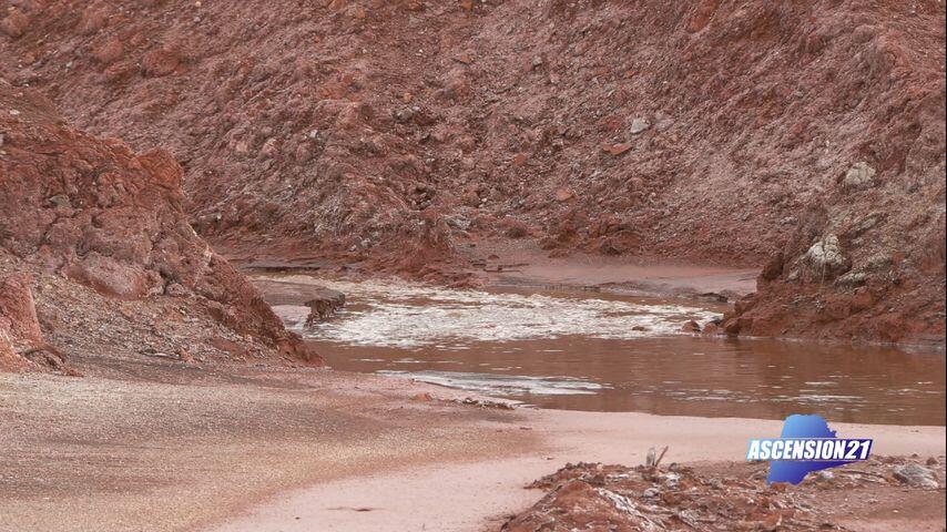 State captures drone video of red dust site, identifying scope of work ...