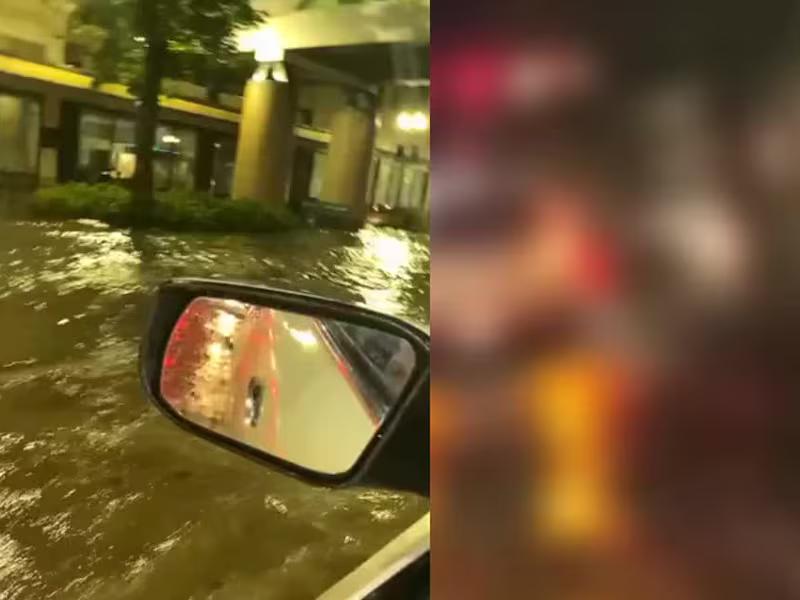 SCENE VIDEO: 12th and O streets flooding in Lincoln