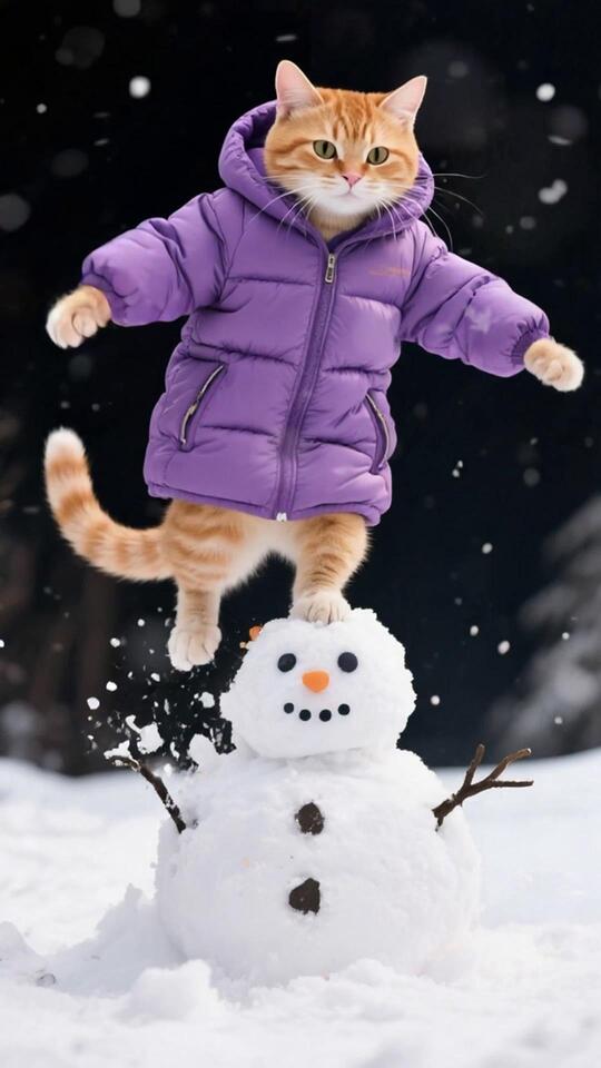 AI-generated. The Wounded Orange Warrior: From Battle Scars to Snowy ...