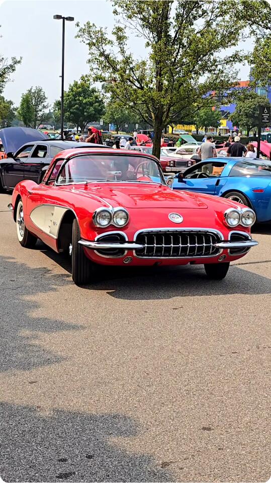 1959 Chevrolet Corvette Classic Car Drive By Engine Sound Troy Traffic Jam Car Show 2025 - NewsBreak
