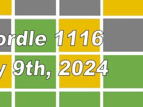 ‘Wordle’ Answer Today 1116 July 9th 2024 – Hints and Solution (7/9/24)
