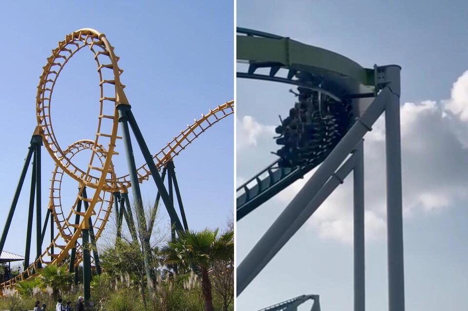 Georgia roller coaster stalls mid-ride after ‘safety feature’ activates ...