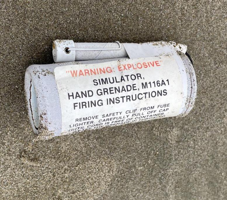 Simulator Hand Grenades: Devices washed ashore at Newport - NewsBreak