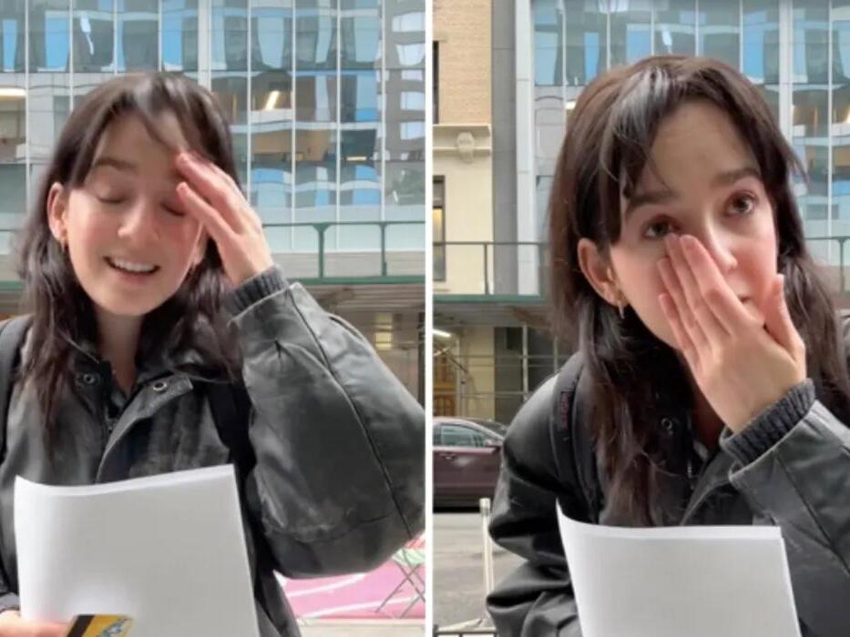 Unemployed Gen Z woman is getting help from strangers after filming ...