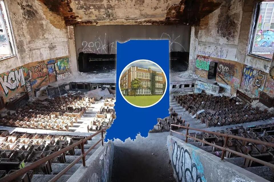 Eerie Yet Stunning Photos of Indiana’s Largest Abandoned High School ...