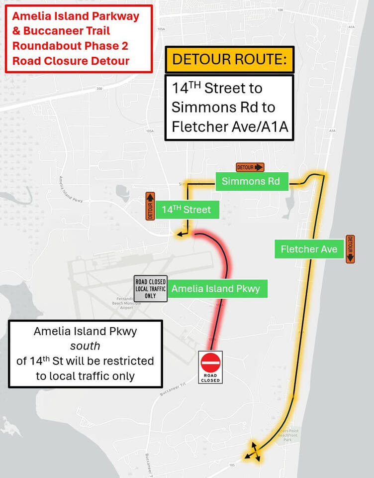 Important Update: Amelia Island Parkway & Buccaneer Trail Roundabout ...